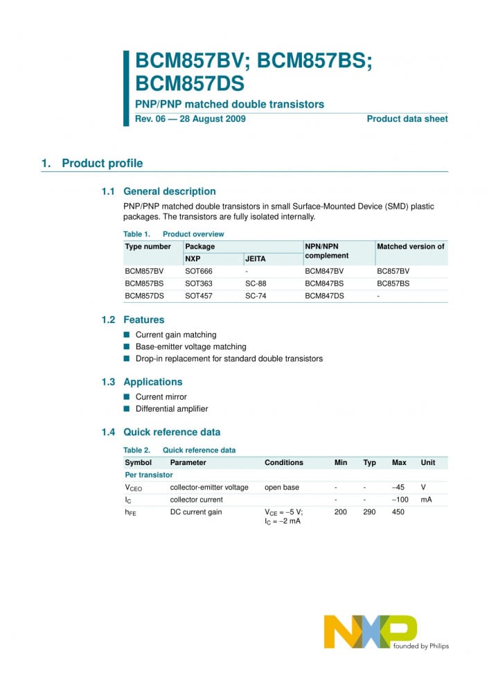 BCM857DS datasheet page 2