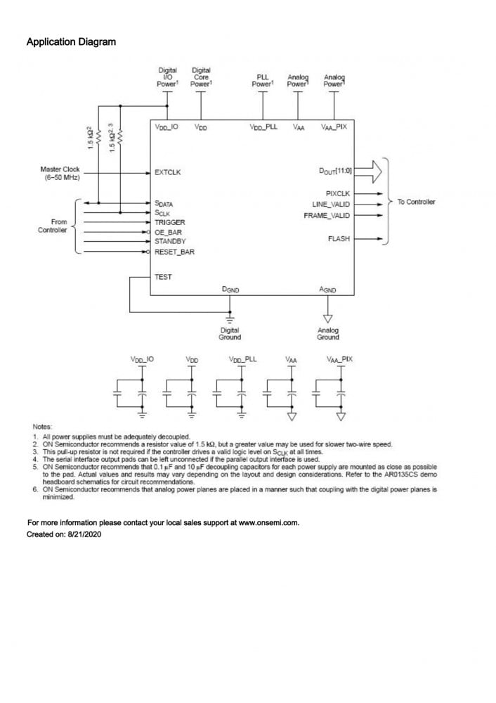 AR0135CS documentation page 4