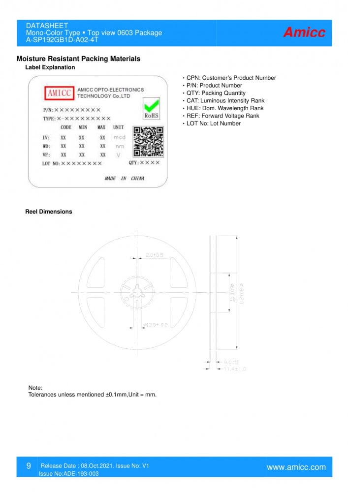 A-SP192GB1D-A02-4T datasheet page 9