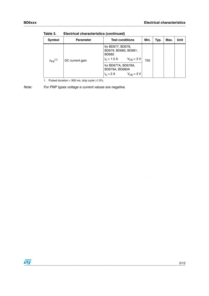 BD678 datasheet page 5