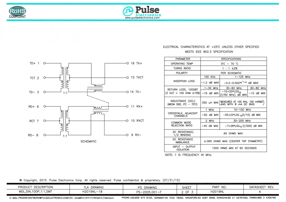 H2019NLT datasheet page 2