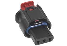 MXP120 Sealed Receptacle, 3 Circuit, Black Housing (T3-V2-S3), Key D, Stone Gray Insert for sale