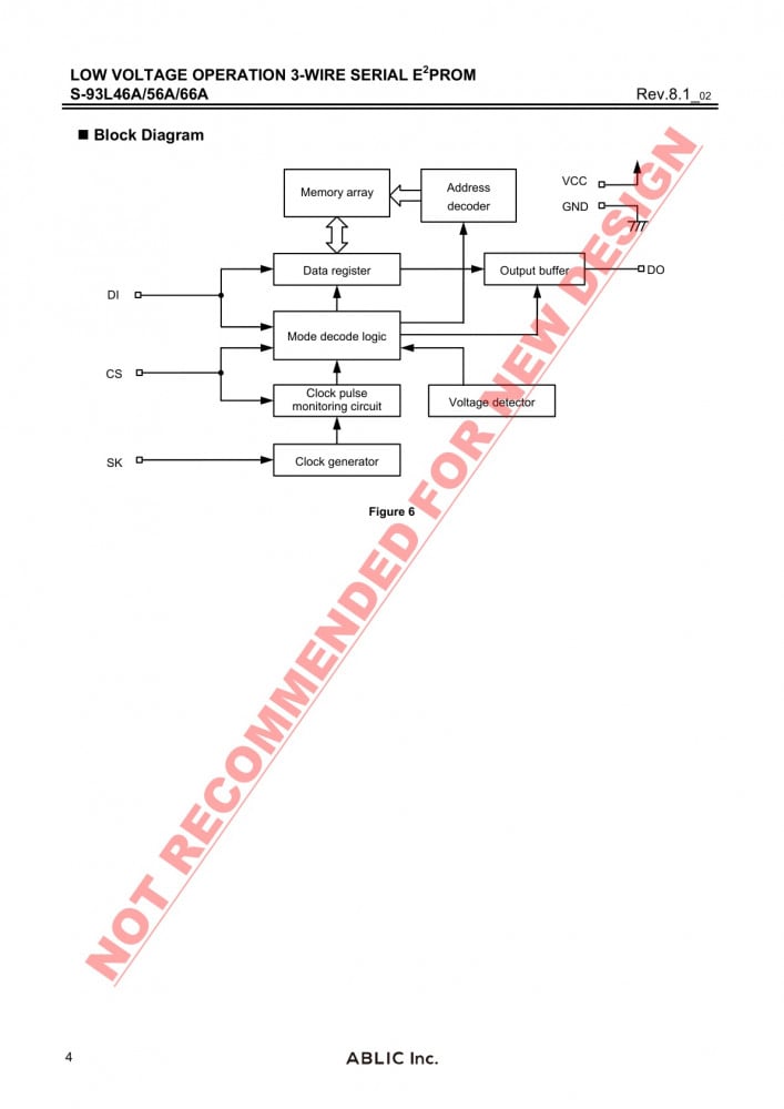 ABLIC S-93L56A datasheet page 4
