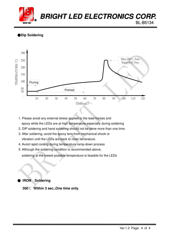 BL-B5134 datasheet page 4