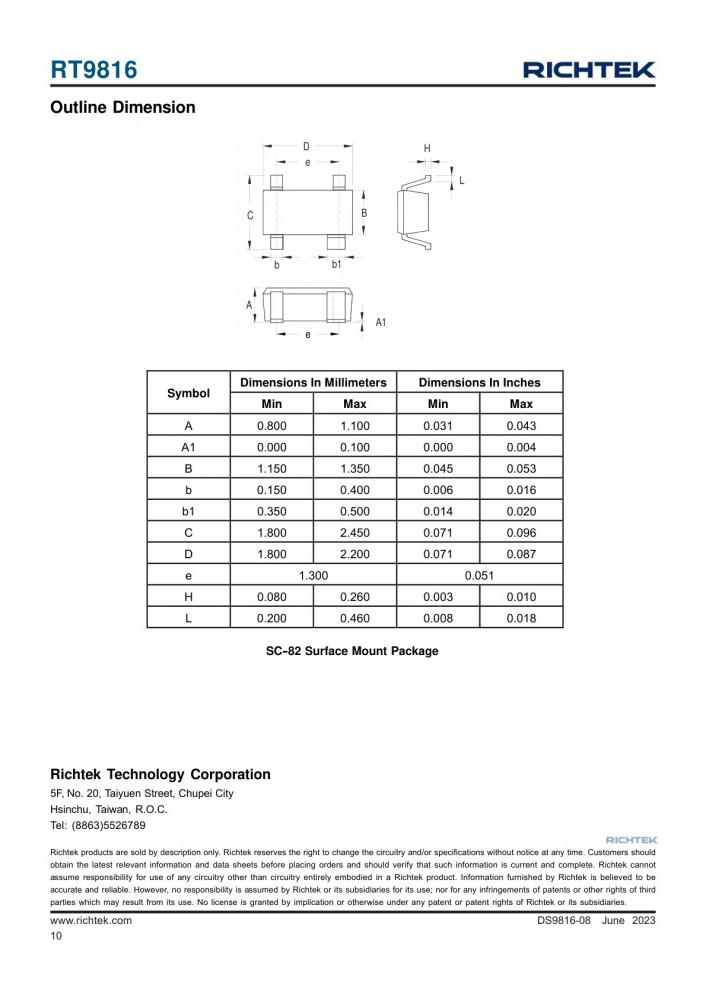 RT9816 datasheet page 10