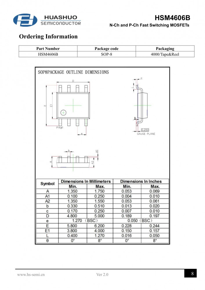 HSM4606B datasheet page 8