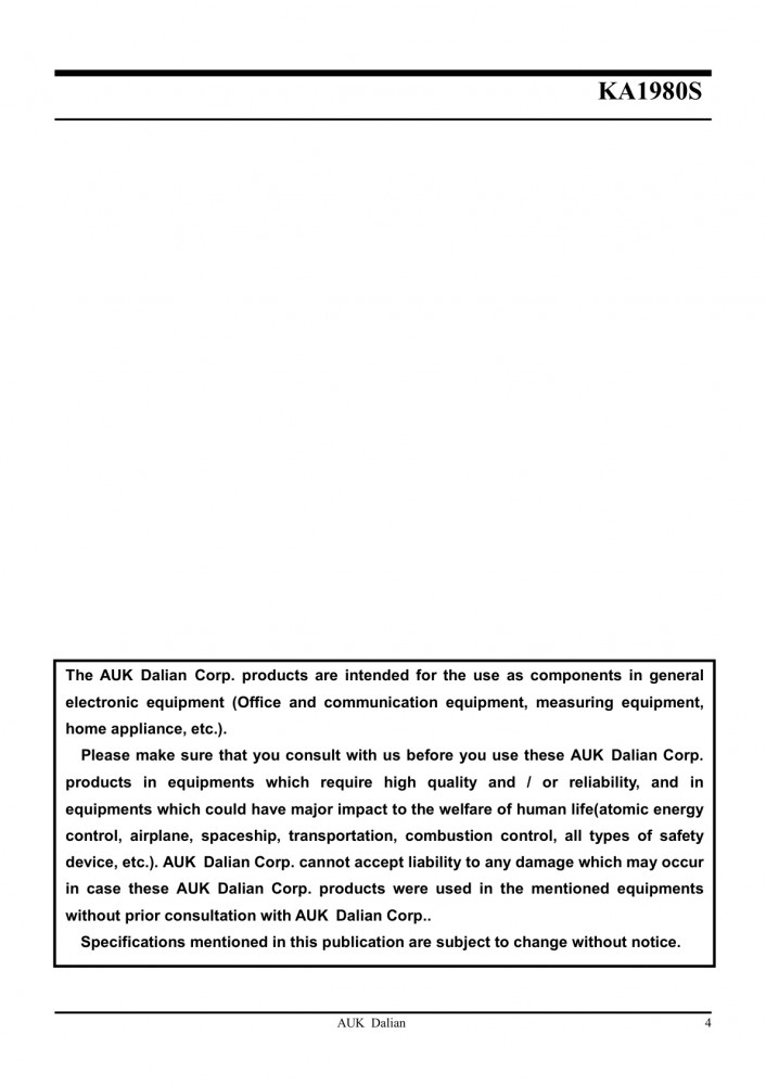 KA1980SCG datasheet page 4
