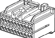 1.02mm Tab Wire-to-Board Housing, Female, 20 Circuits for sale