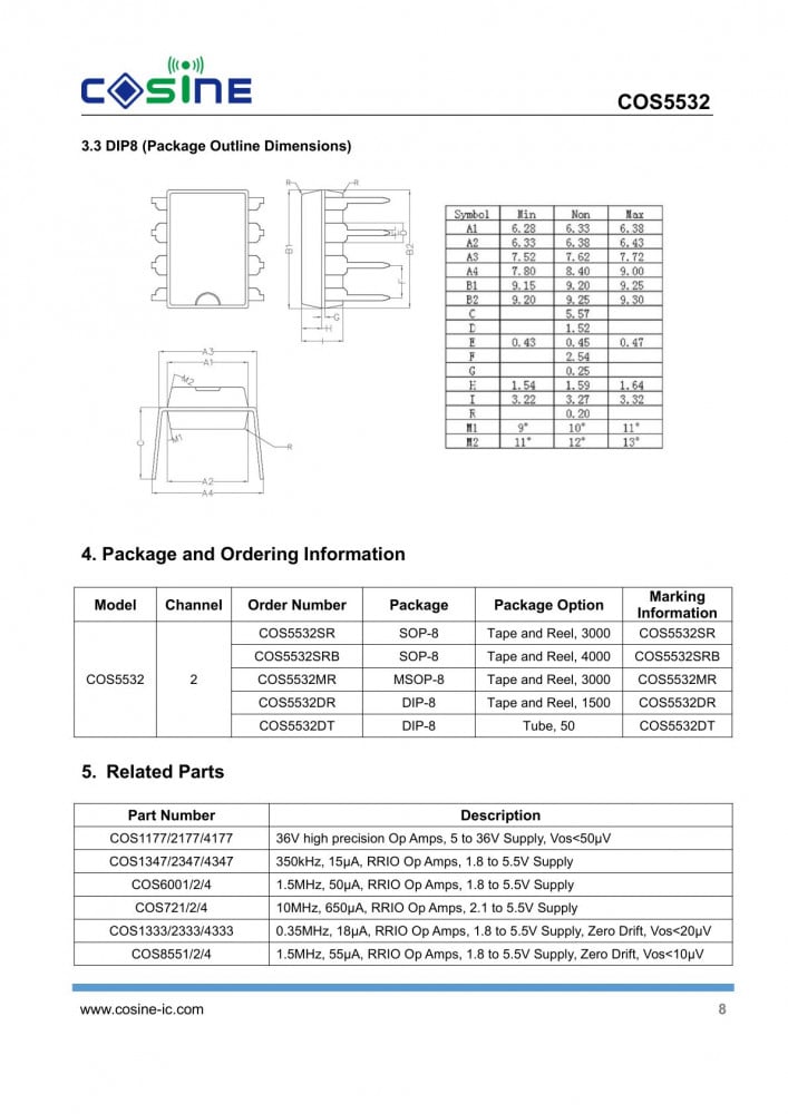 COS5532 datasheet page 8