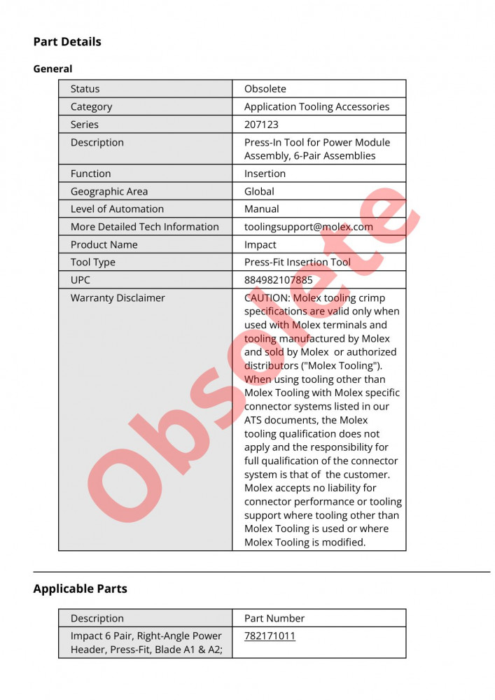 MOLEX 622018669 tooling document preview, page 2