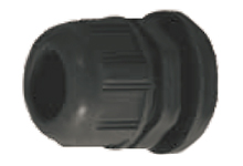 Heavy-Duty Plastic Gable Gland with Gasket and Nut, Pg7 Thread, Black RAL 9005 for sale