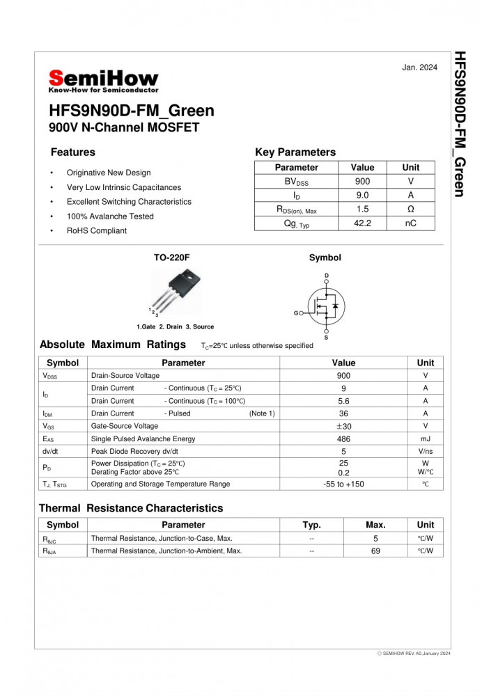 HFS9N90D document page 1