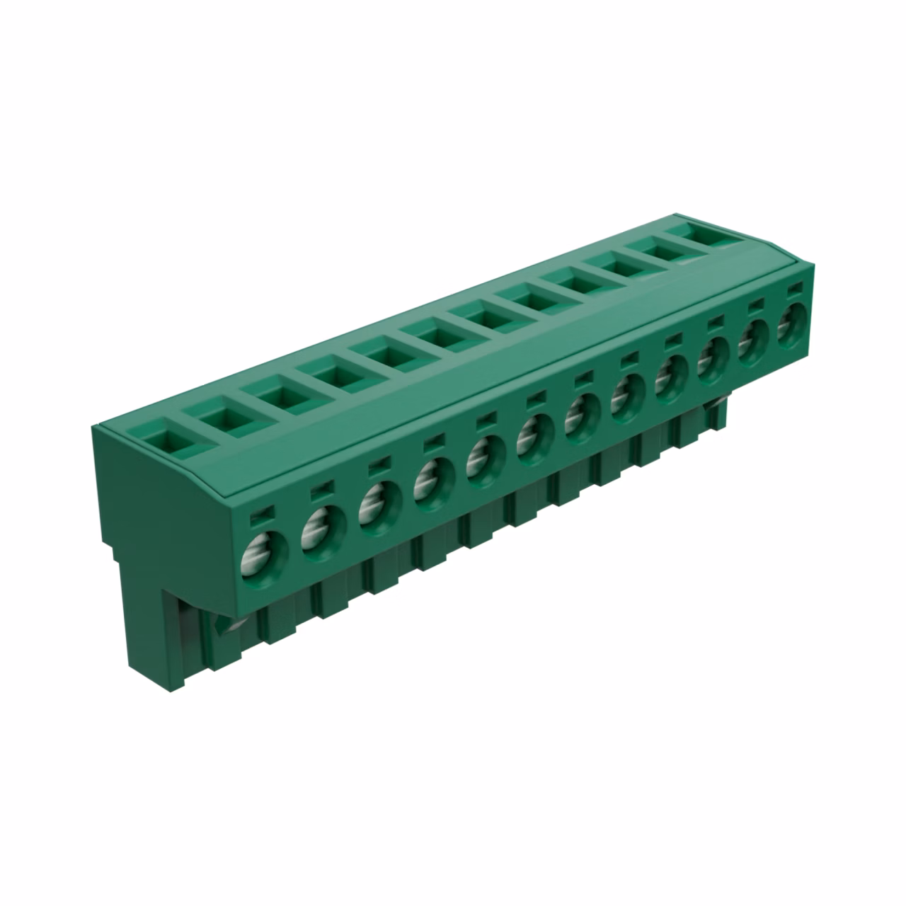 5.08mm Pitch Eurostyle Horizontal Plug, Green Housing, 12 Circuits for sale