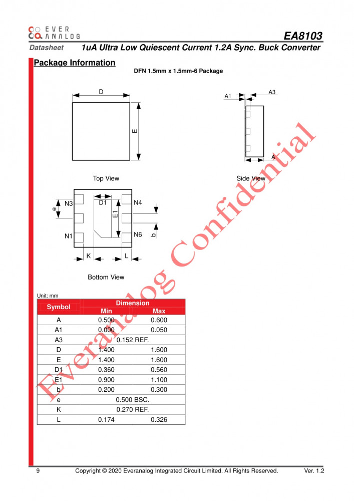 EA8103DHR datasheet page 9