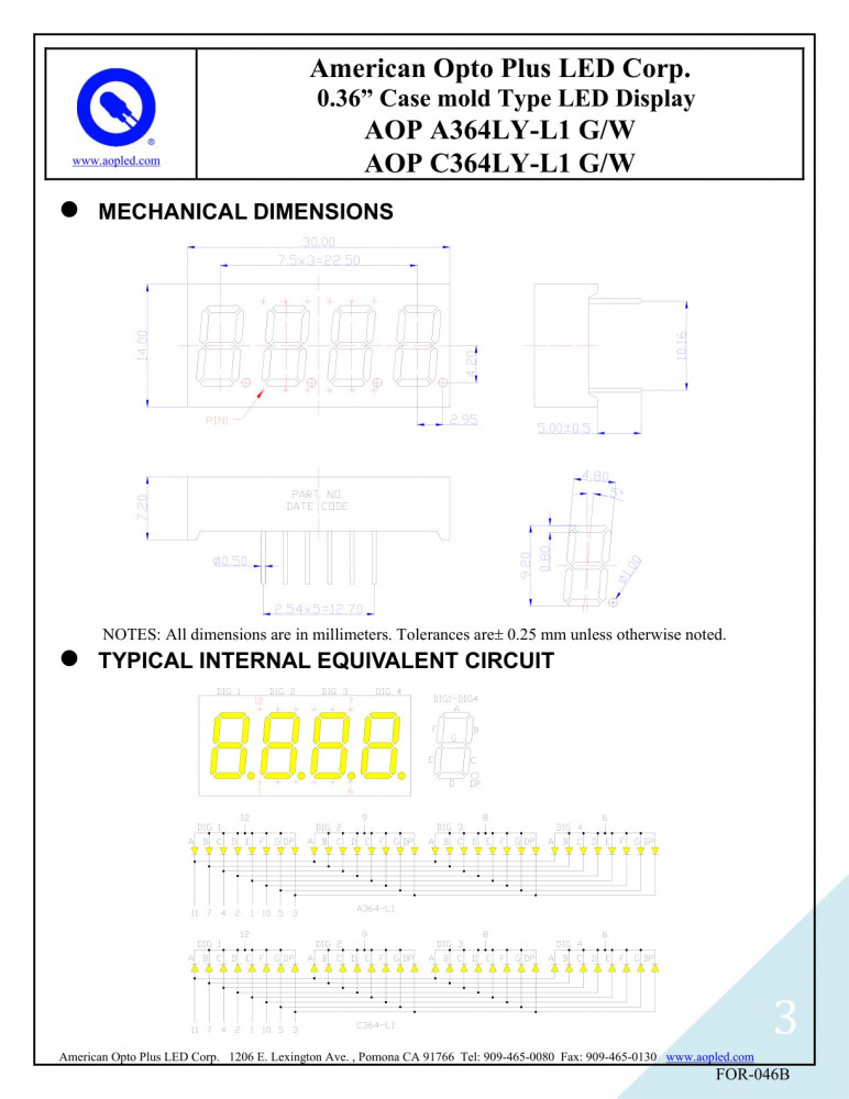 A364LY-L1 datasheet page 3