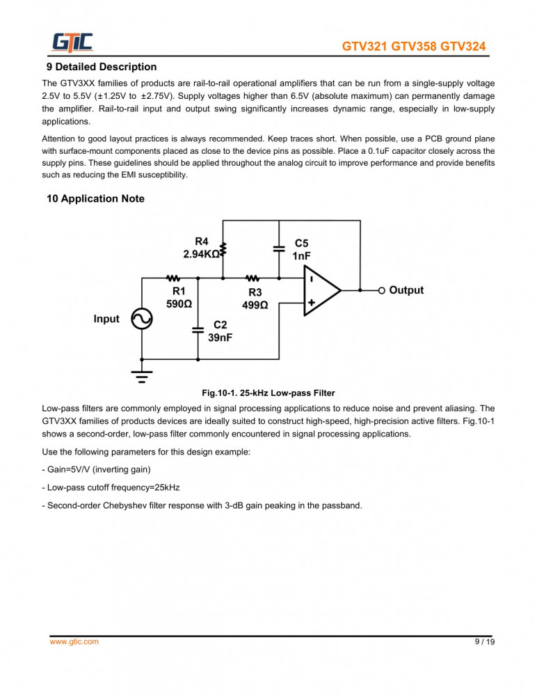 GTV358M8 datasheet page 10