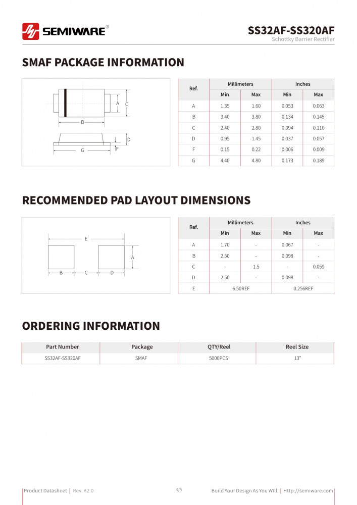 SEMIWARE SS39AF datasheet page 4