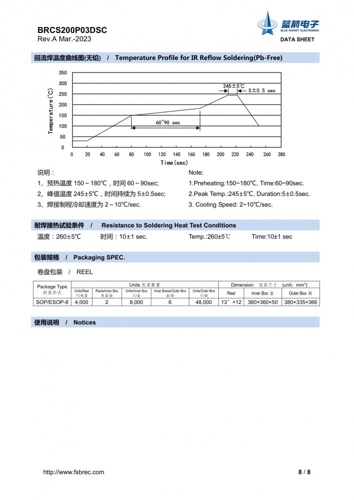 BRCS200P03DSC datasheet page 8