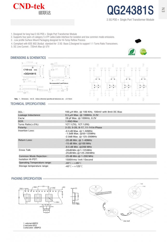 QG24381S technical documentation page