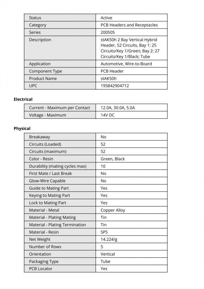 MOLEX 2005052013 technical document image 2