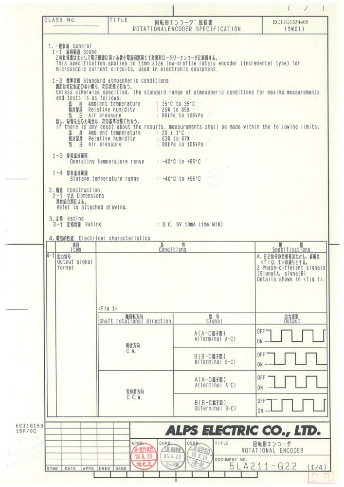 EC11G1534405 specification page 1