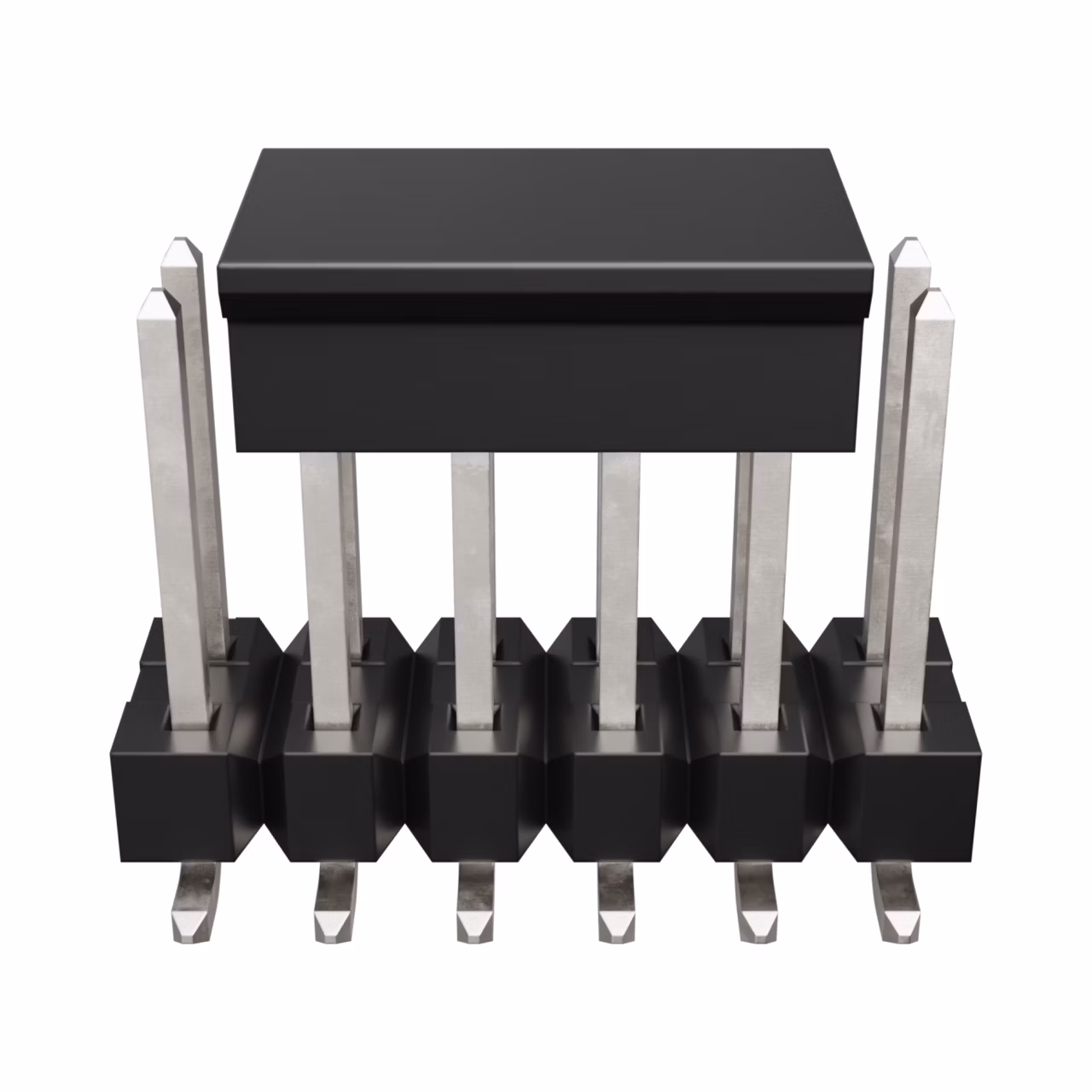 C-Grid Header, 2.54mm Pitch, Surface Mount, Dual Row, Vertical, 12 Circuits, Tin (Sn) Overall Plating, with Cap, without Peg, Tape and Reel Packaging, Lead-Free for sale