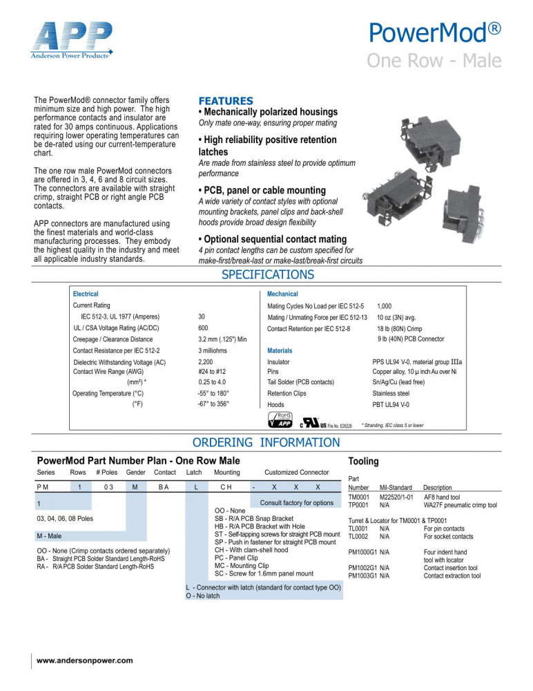 Anderson Power PowerMod technical document page 1