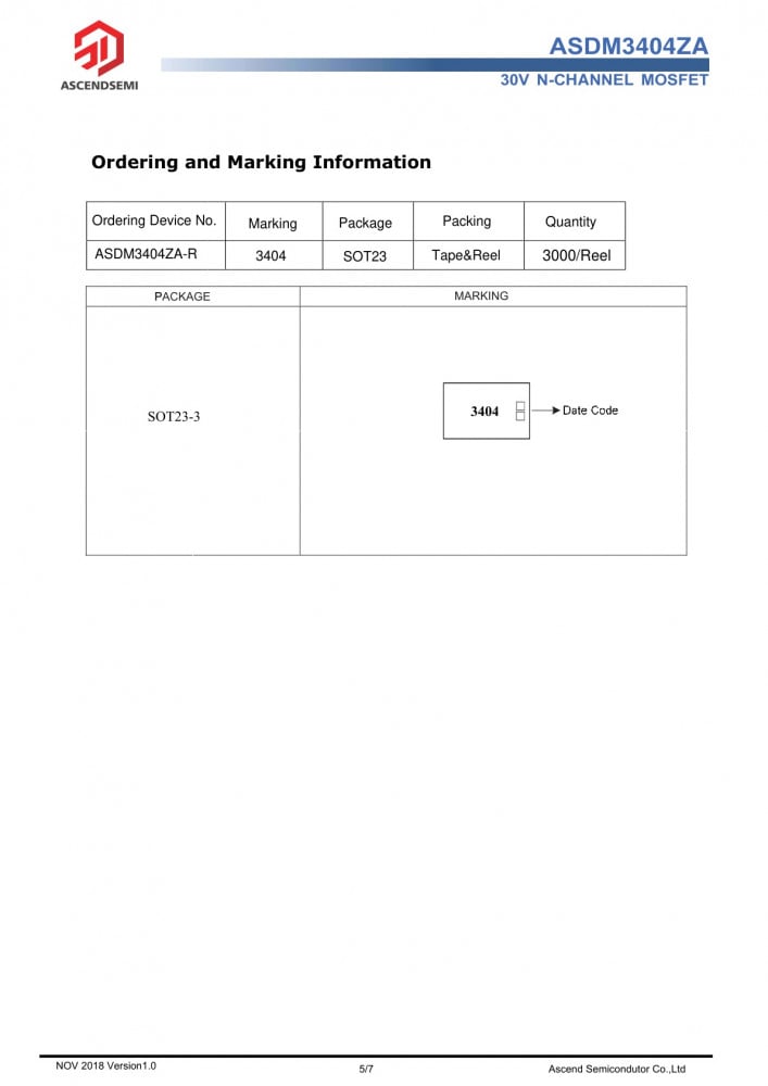 ASDM3404ZA-R datasheet page 5