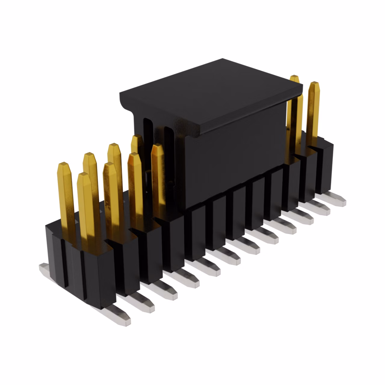 Slim-Grid Header, 24 Circuits, Surface Mount, Vertical, Unshrouded, 0.76µm Select Gold (Au) Plated, with Pick-and-Place Cap, Tube, Lead-Free for sale