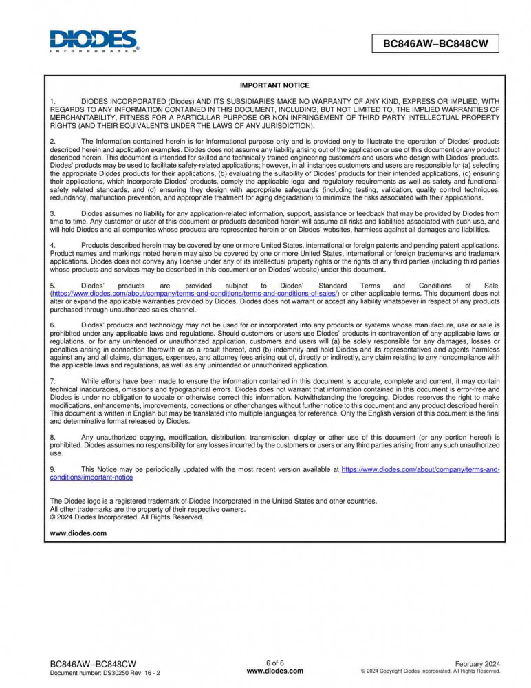 BC847BW-7-F datasheet page 6