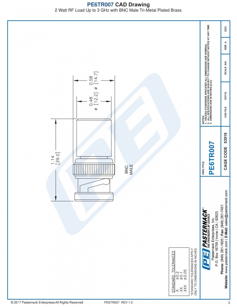 PE6TR007 datasheet page 3