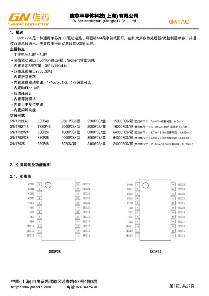 GNV1792M24 datasheet page 1