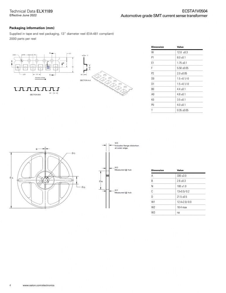 ECSTA1V0504-1050-R datasheet page 4