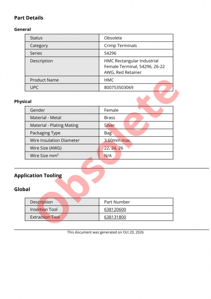 MOLEX 542969131 product documentation image 2