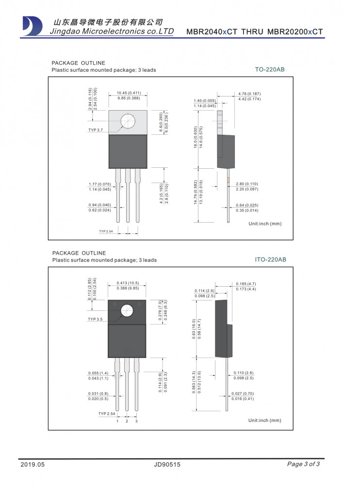MBR2040FCT datasheet page 3
