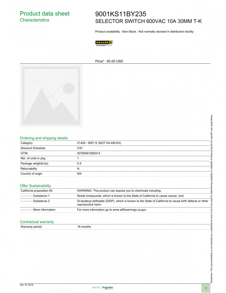 9001KS11BY235 technical document preview