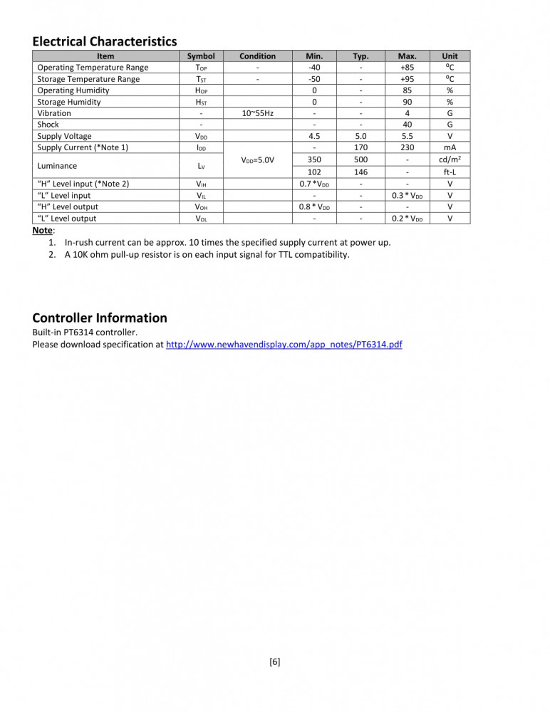 M0216SD-162SDAR8 datasheet page 6
