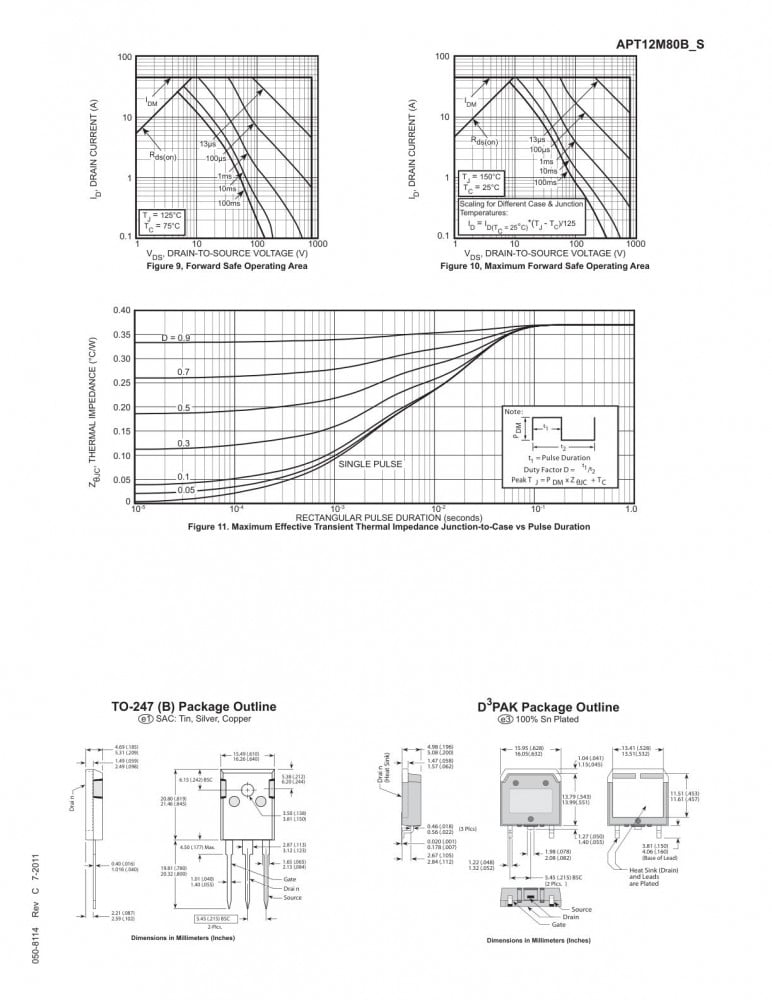 APT8052BLLG datasheet page 4