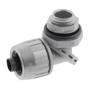 Kellems Wire Management, Liquidtight System, SwivelLok® Multi-Position Male, Liquid Tight Connector, 1/2