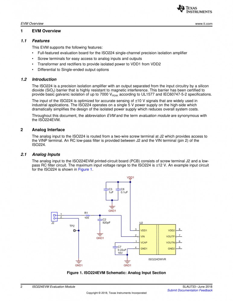 ISO224EVM document page 2