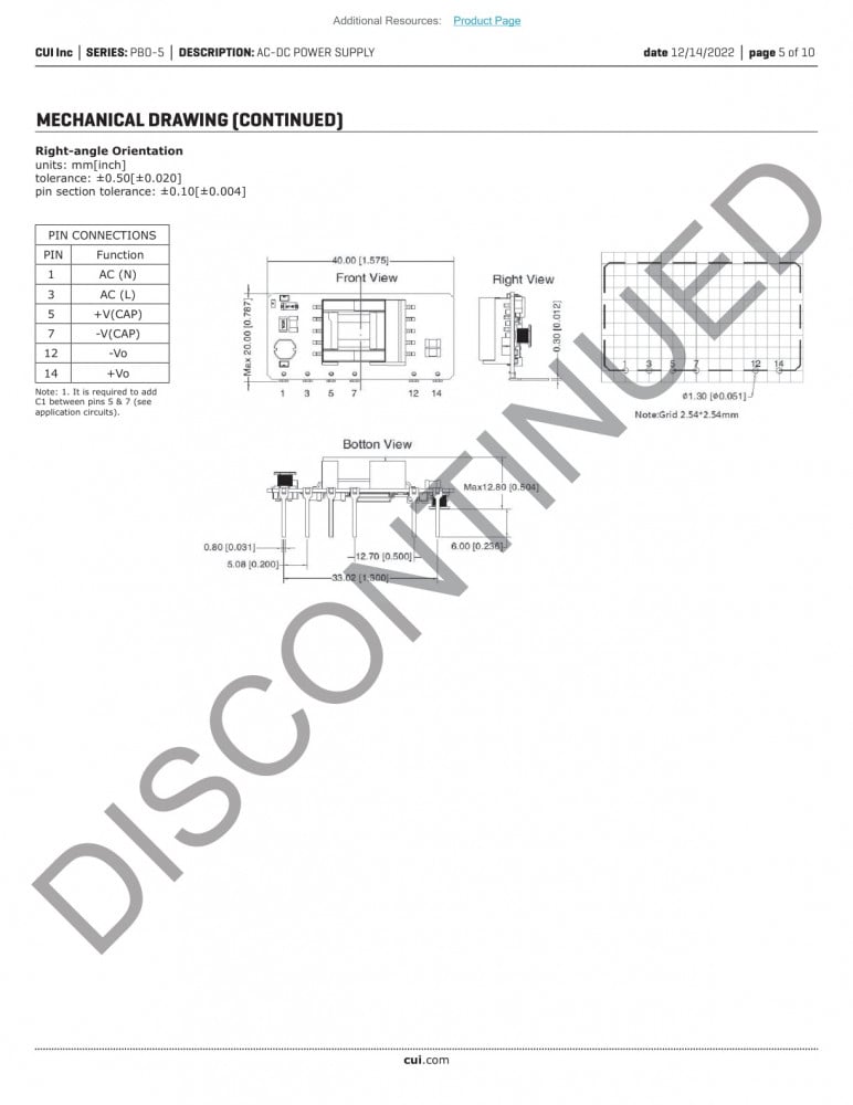 PBO-5-S5-B datasheet page 5