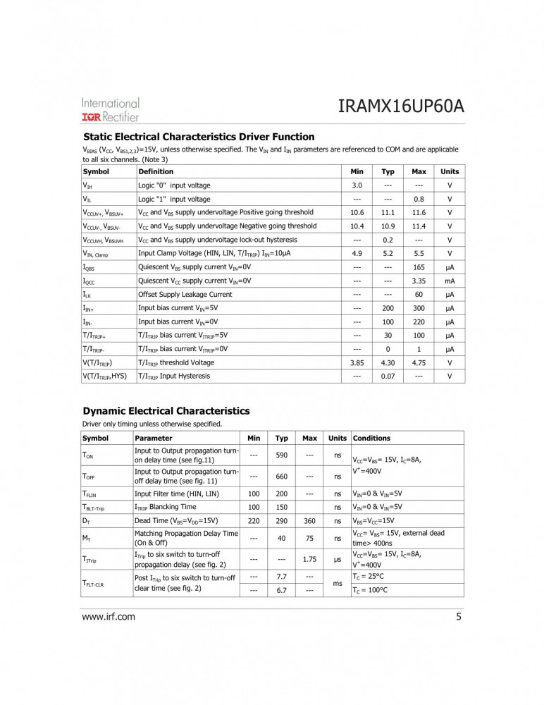 IRAMX16UP60A-2 datasheet page 5