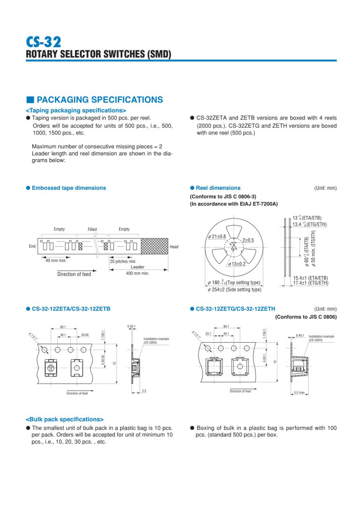 Nidec CS-32 series datasheet page 6