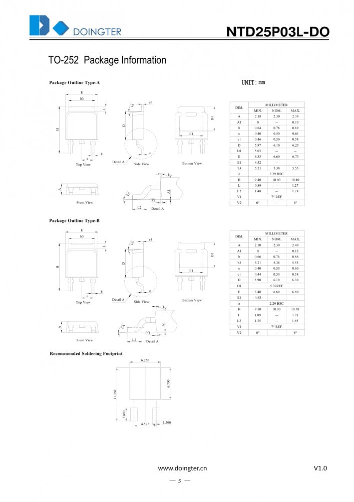 NTD25P03L-DO datasheet page 5