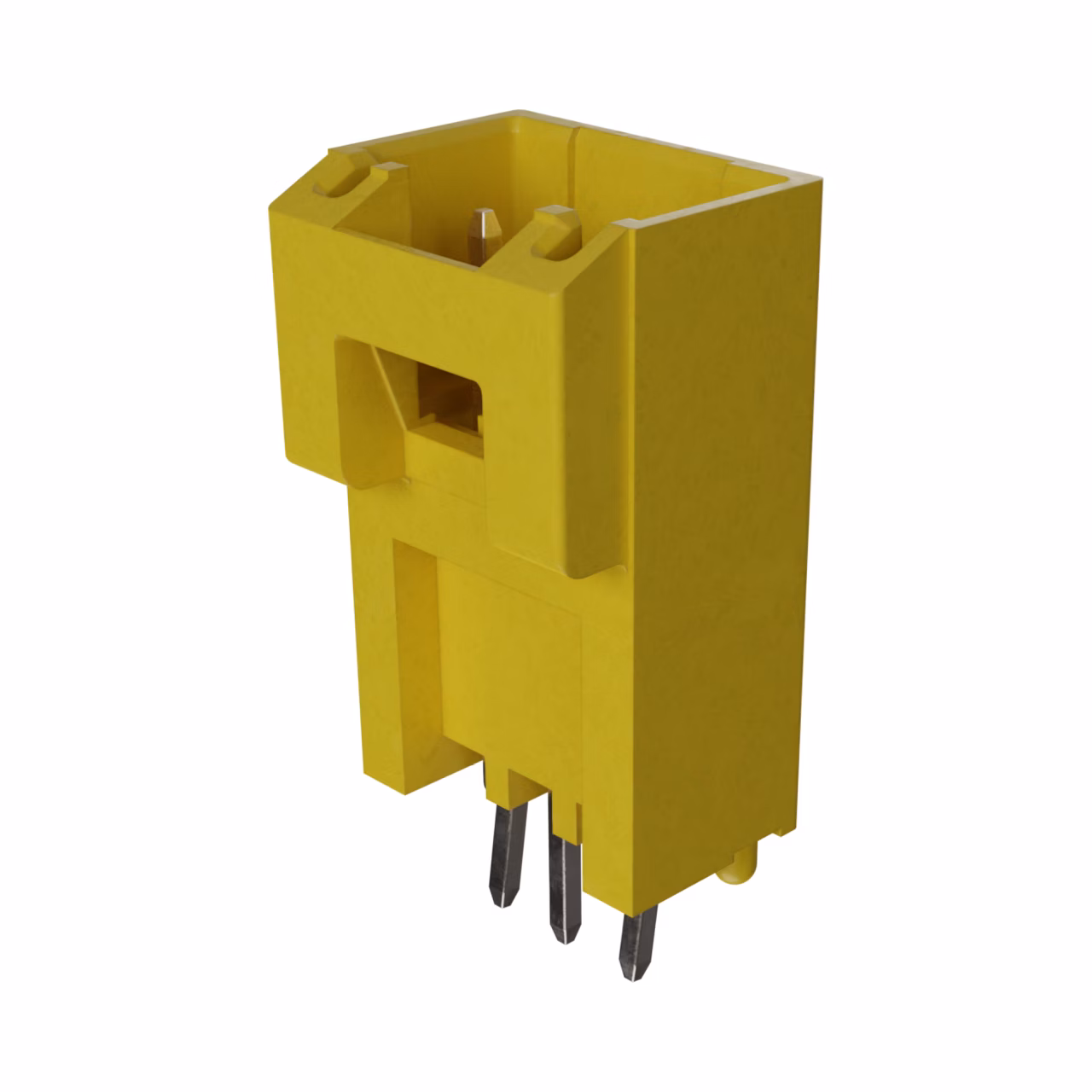 2.00mm Pitch MicroTPA Wire-to-Board Header, Vertical, High Wall Type, Kinked PC Tail, with Inner Positive Lock, 3 Circuits, Yellow for sale