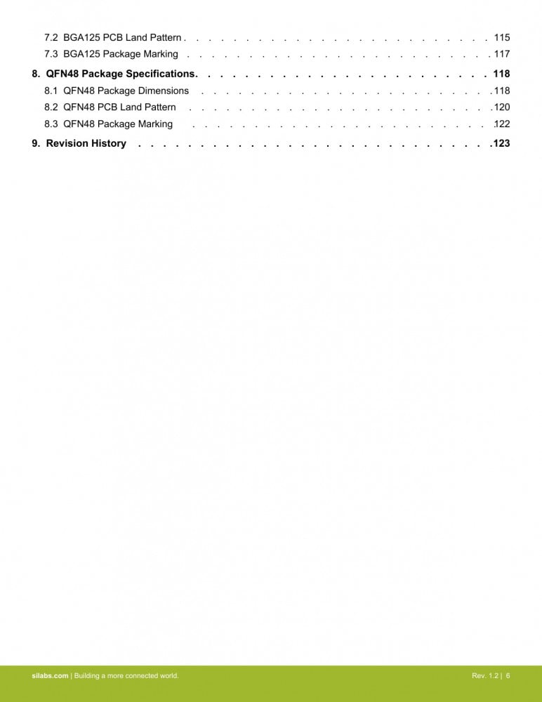 EFM32JG12 datasheet page 6