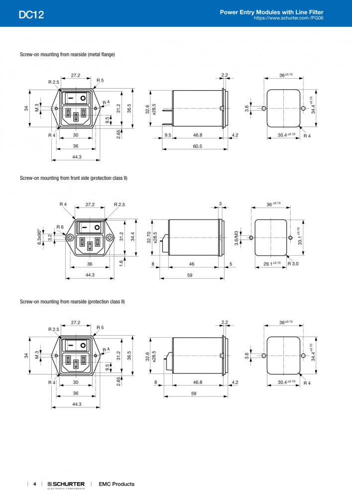 SCHURTER DC12 technical document page 4