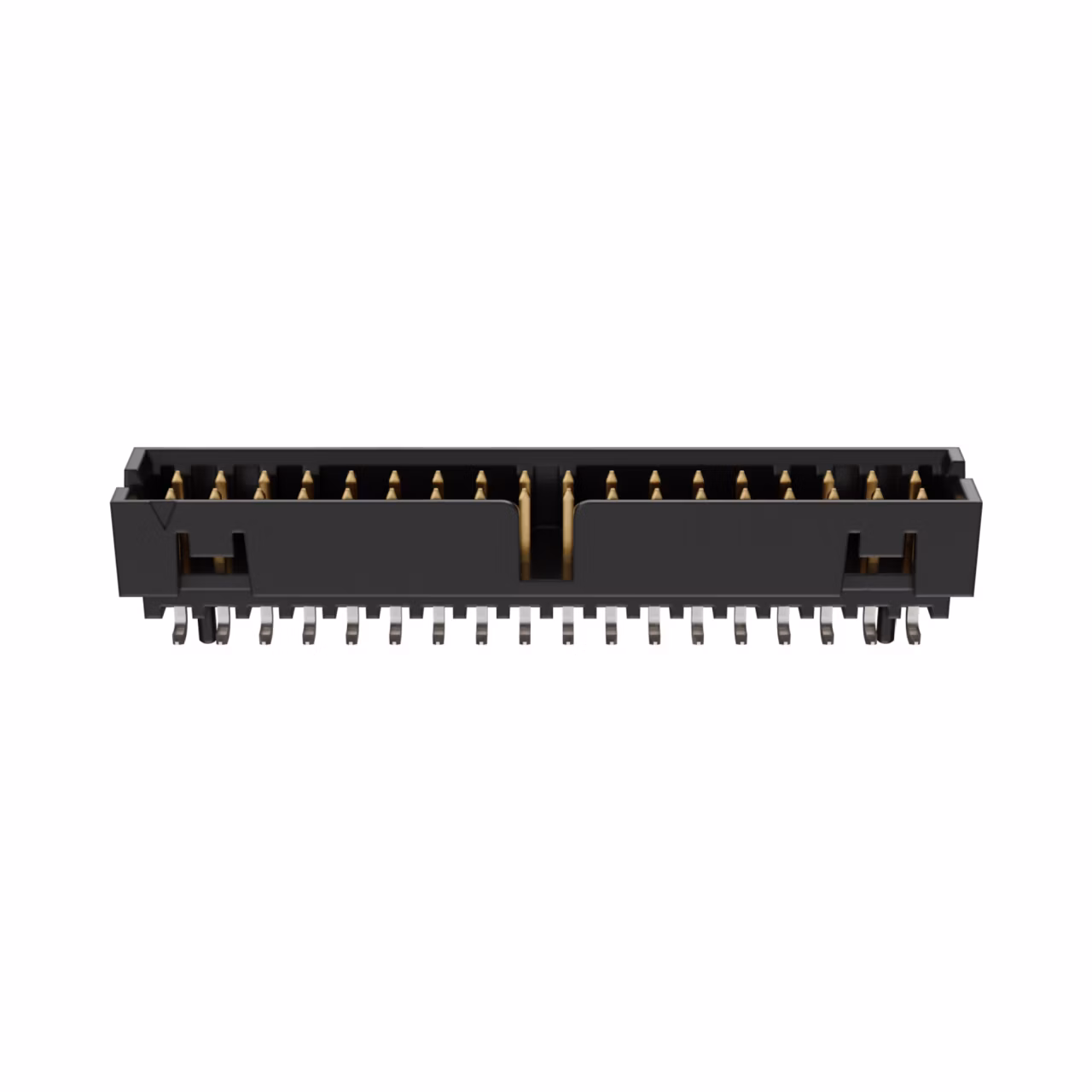 2.00mm Pitch, Milli-Grid PCB Header, Dual Row, Vertical, Surface Mount, Shrouded, 36 Circuits, 0.76µm Gold (Au) Plating, Dual Side Slots, Dual Friction Locks, Center Polarization, with Pegs, Tube for sale