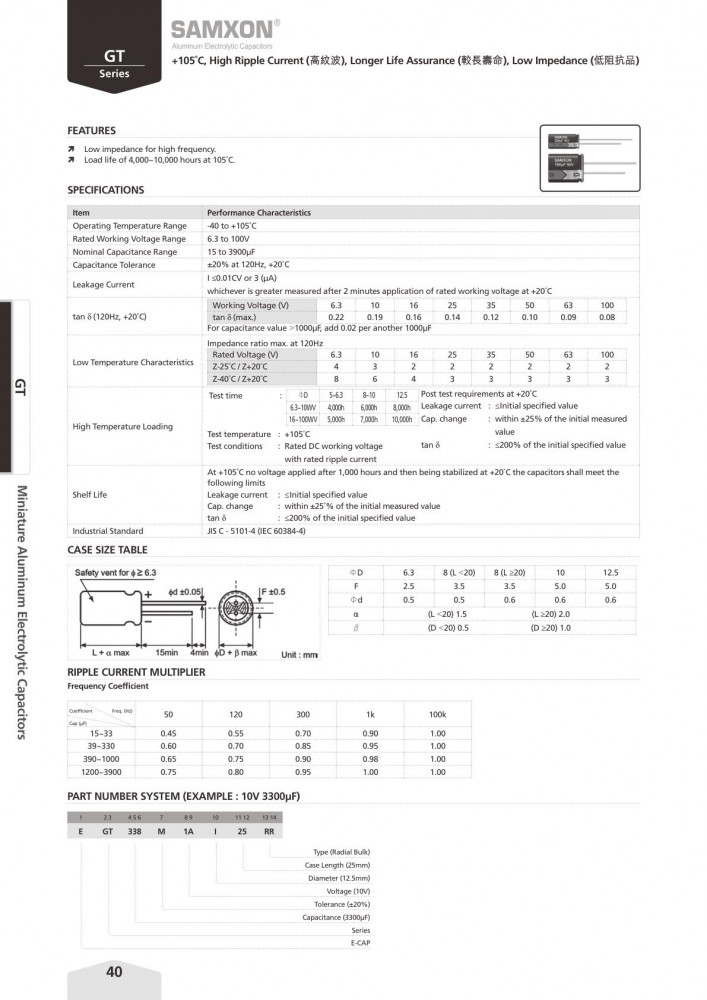 Man Yue capacitor datasheet page 1