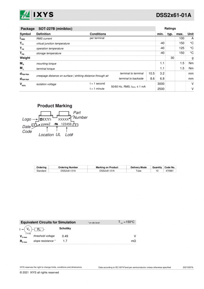 DSS2X61-01A datasheet page 3
